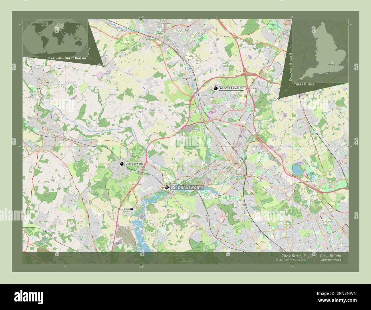 Three Rivers, non metropolitan district of England - Great Britain ...