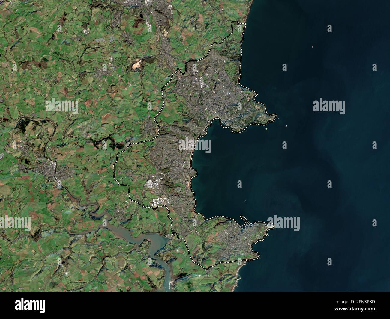 Torbay, unitary authority of England - Great Britain. Low resolution ...