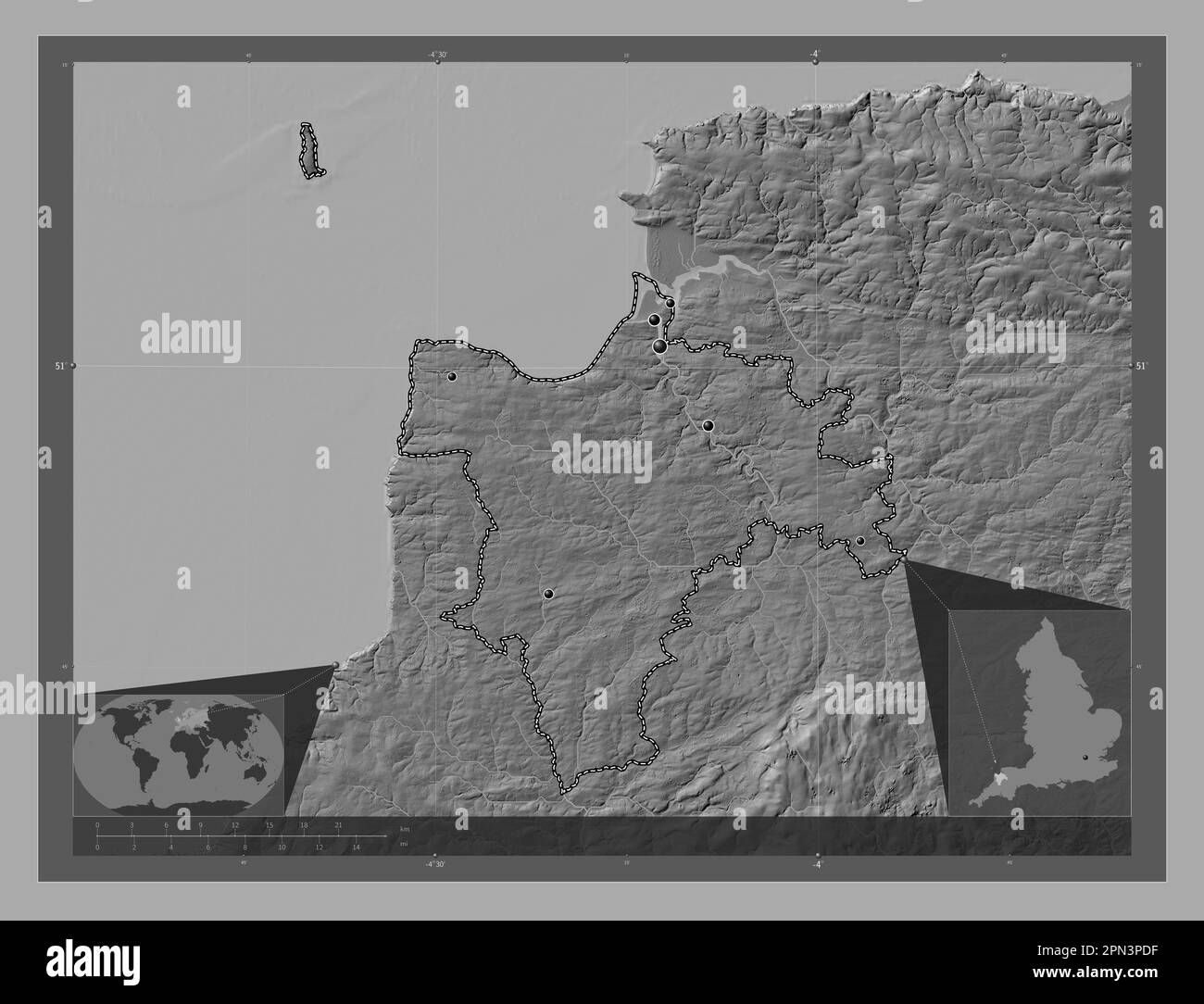 Torridge, non metropolitan district of England - Great Britain. Bilevel ...
