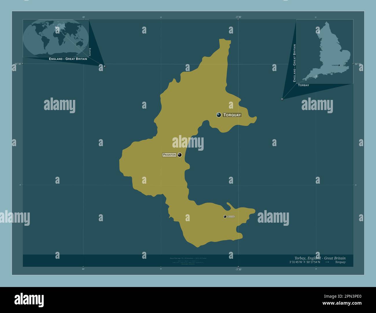 Brixham map hi-res stock photography and images - Alamy