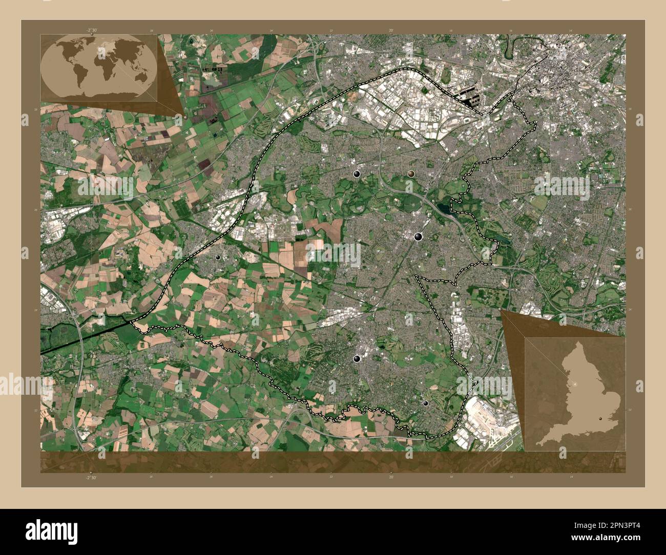 Trafford, metropolitan district of England - Great Britain. Low ...