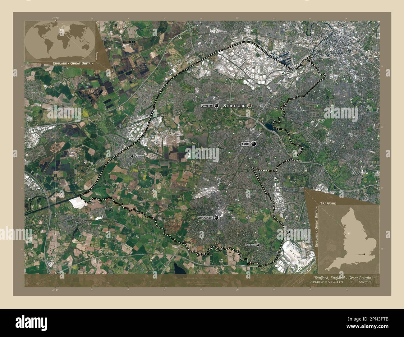 Trafford, metropolitan district of England - Great Britain. High ...