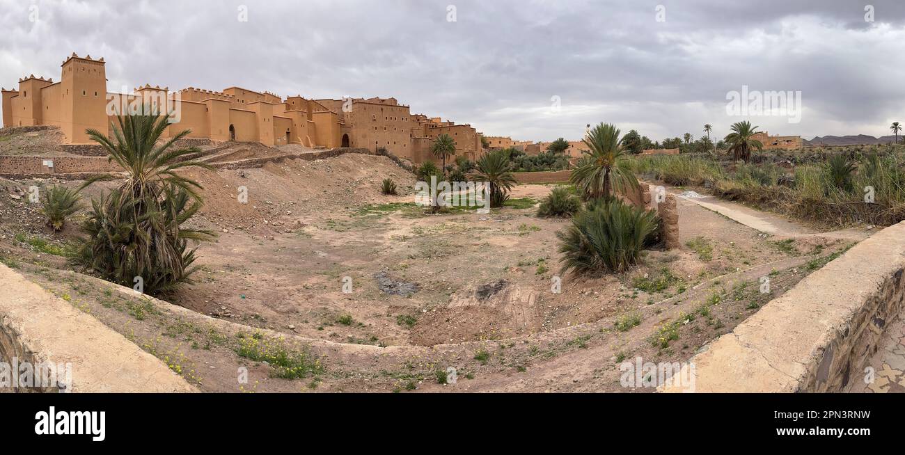Morocco: the ancient walls and skyline of Ait Benhaddou, historic ...