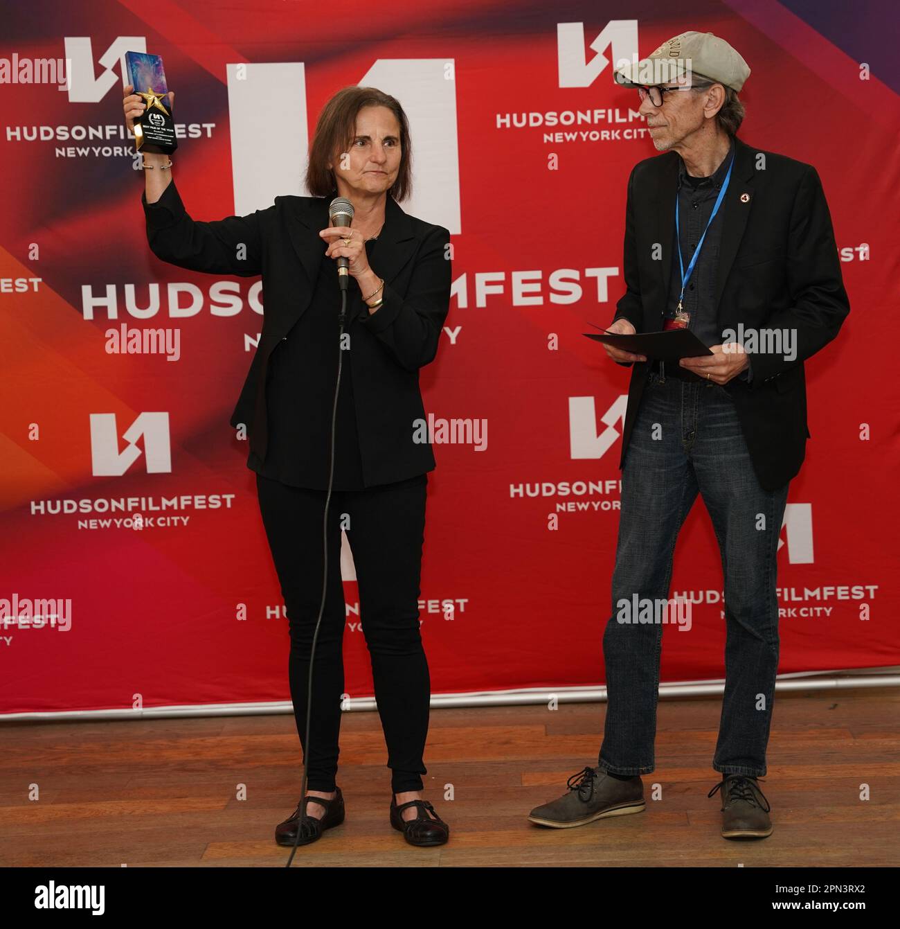 April 16, 2023, New York, New York: (NEW) Hudson International Film ...