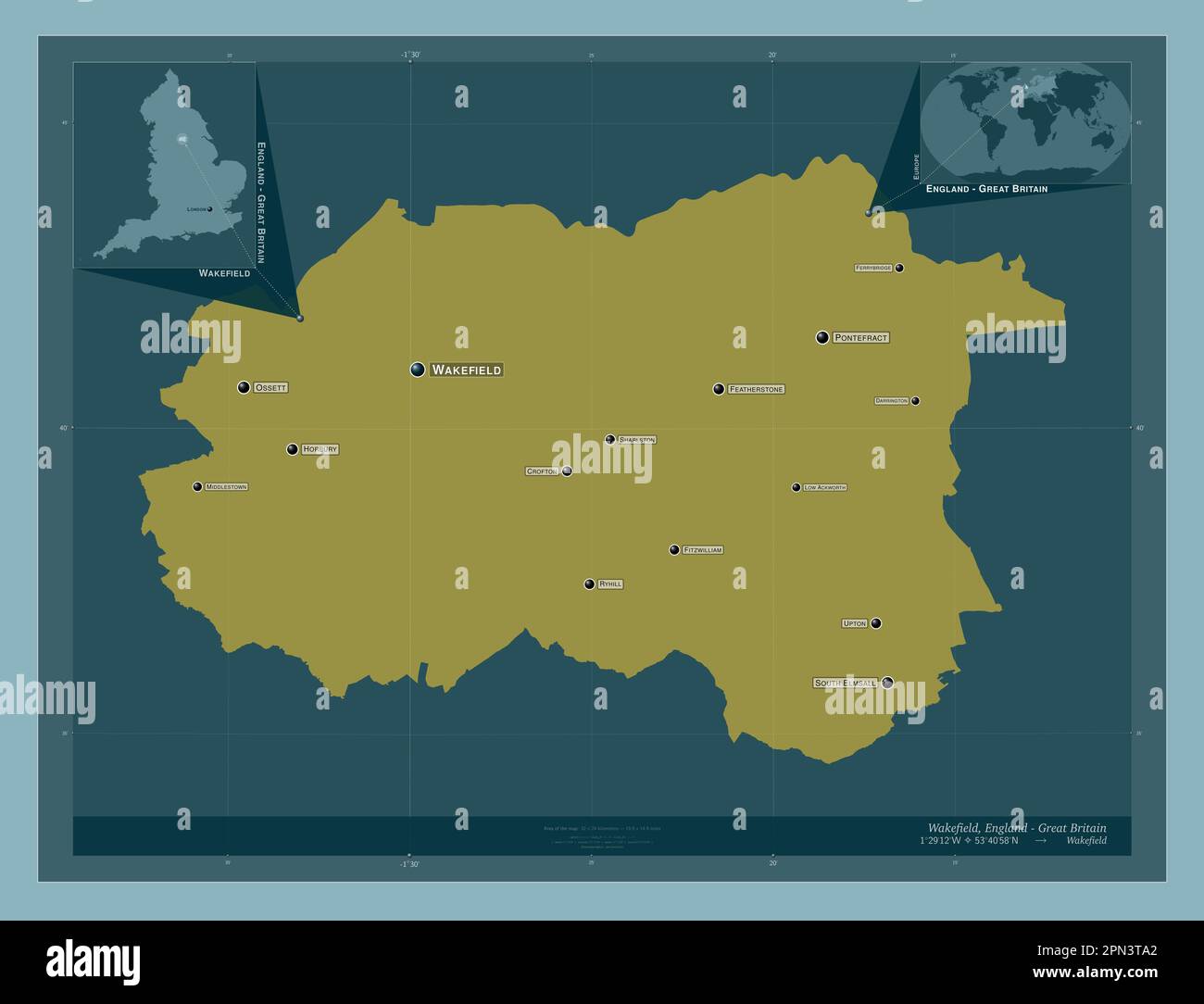 Darrington map hi-res stock photography and images - Alamy