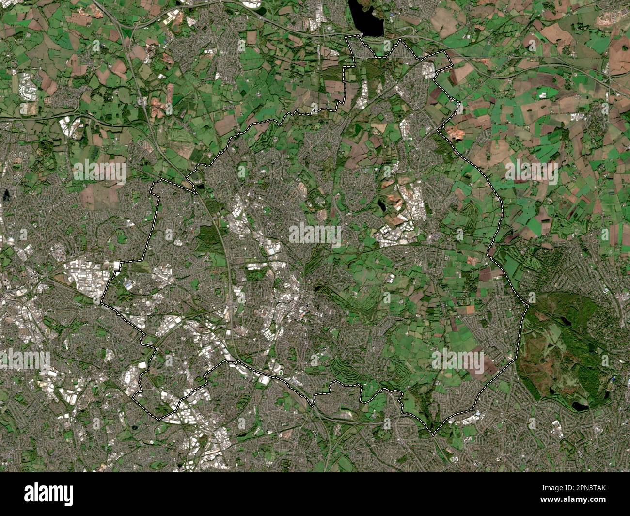 Satellite map england hi-res stock photography and images - Alamy