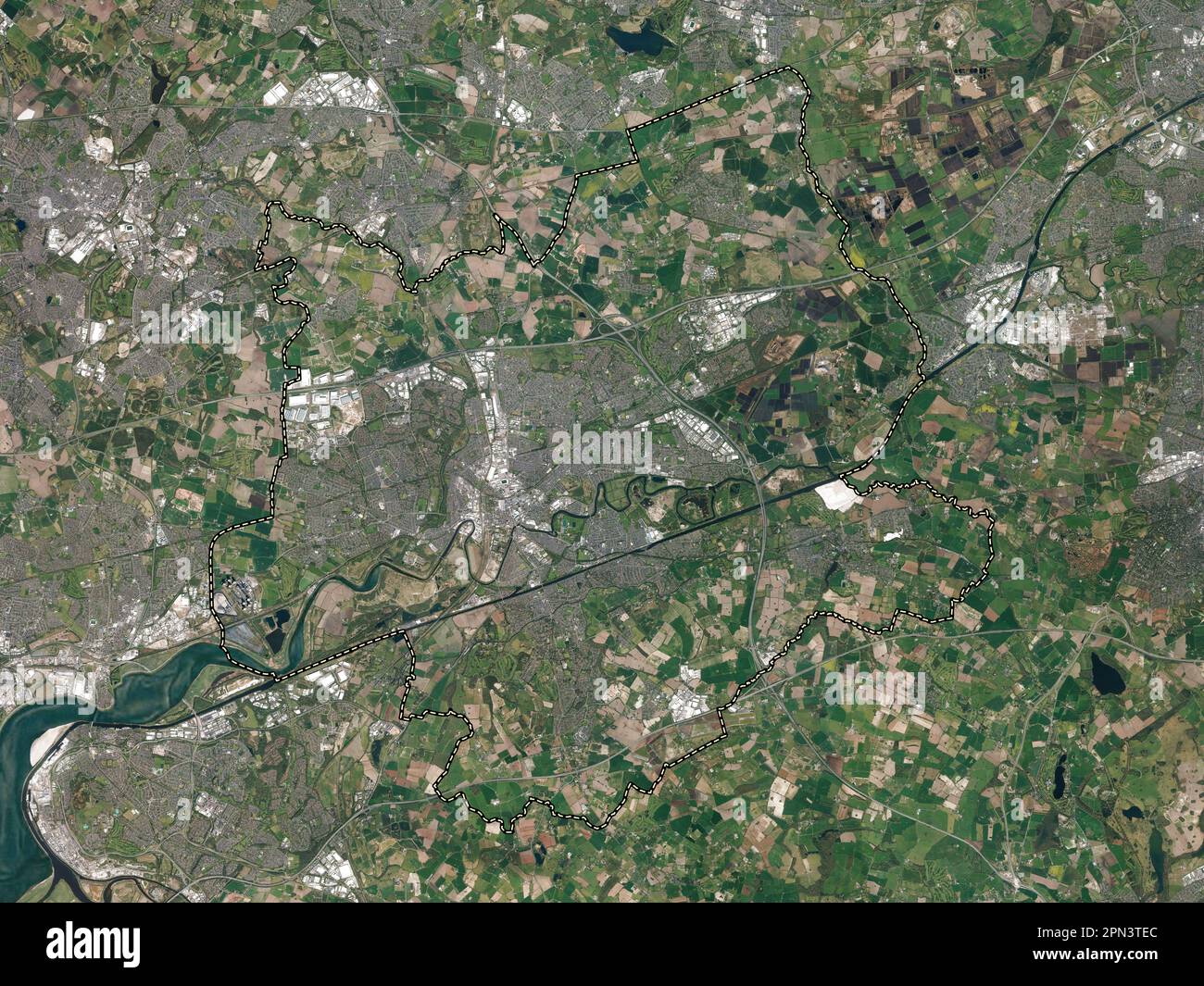 Warrington, unitary authority of England - Great Britain. High ...