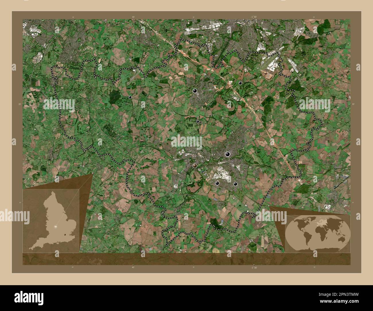 Warwick, non metropolitan district of England - Great Britain. Low ...