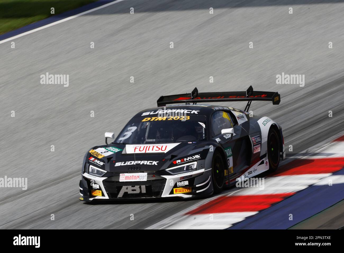 Spielberg, Austria: DTM Test Spielberg, 3 ABT Sportsline DEU Audi R8 ...