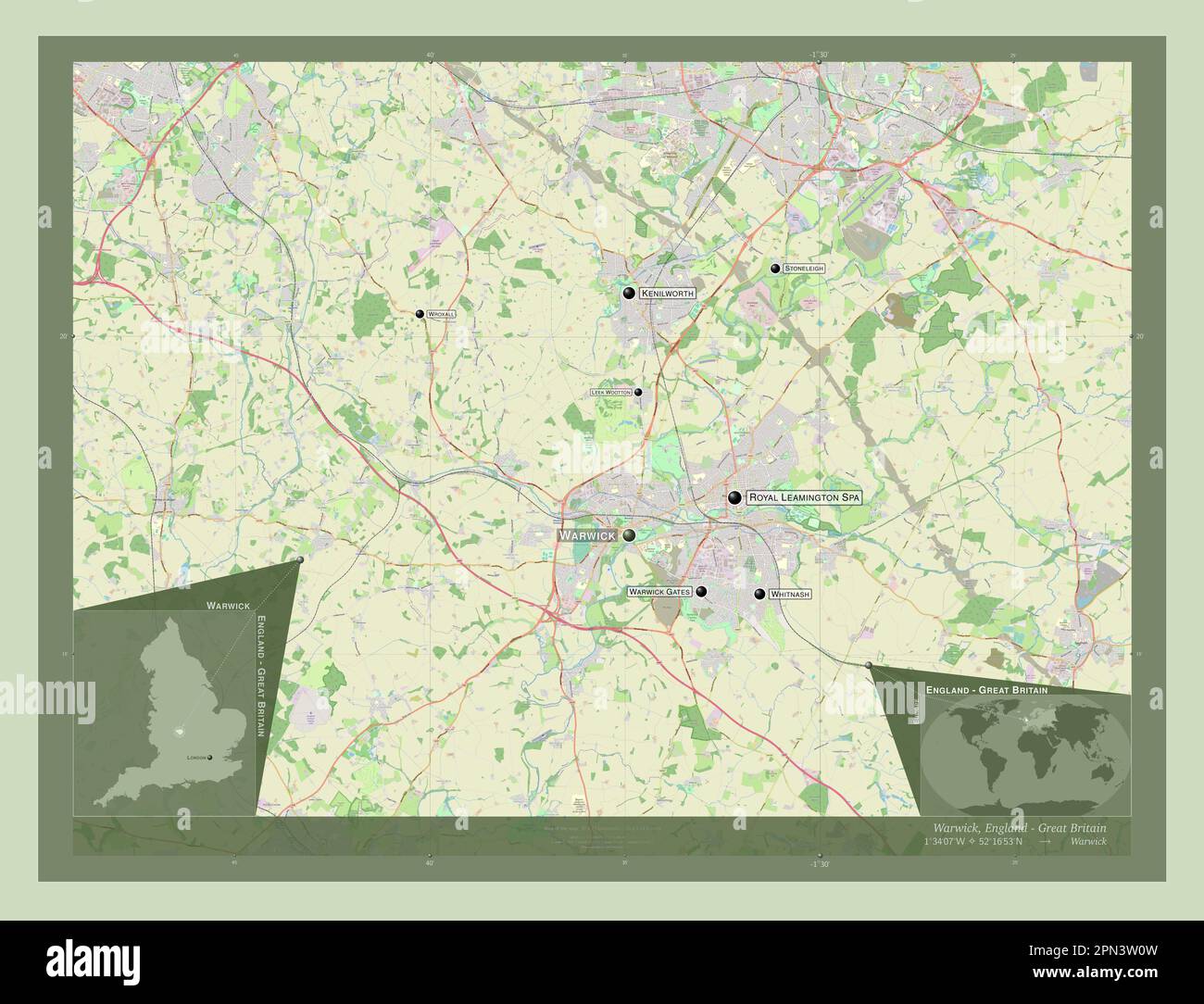 Warwick, non metropolitan district of England - Great Britain. Open ...