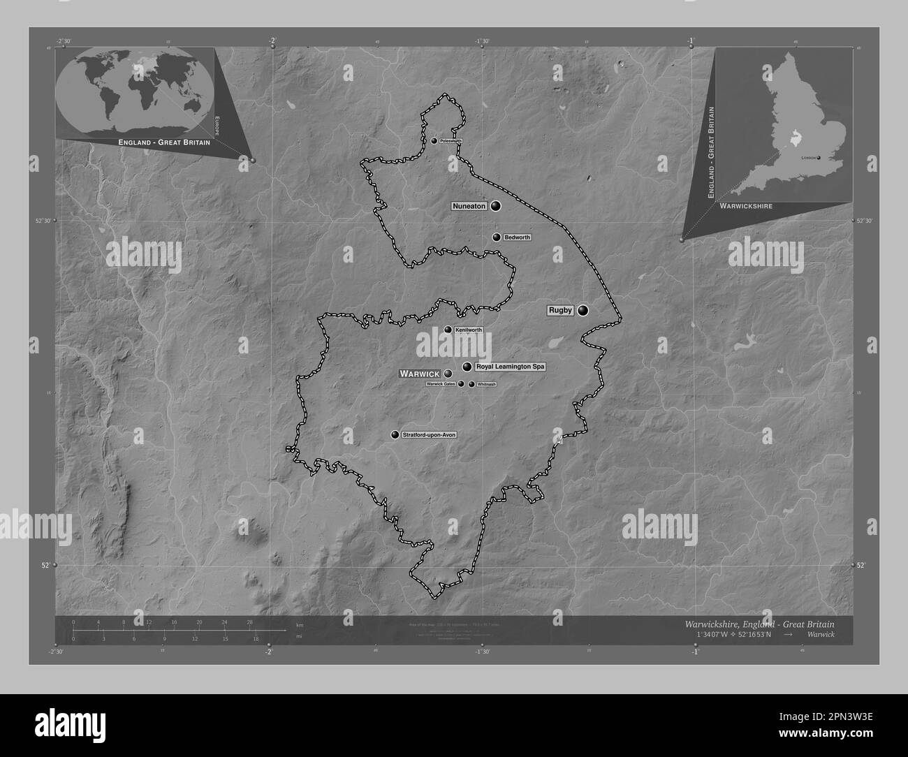 Warwickshire, administrative county of England - Great Britain ...