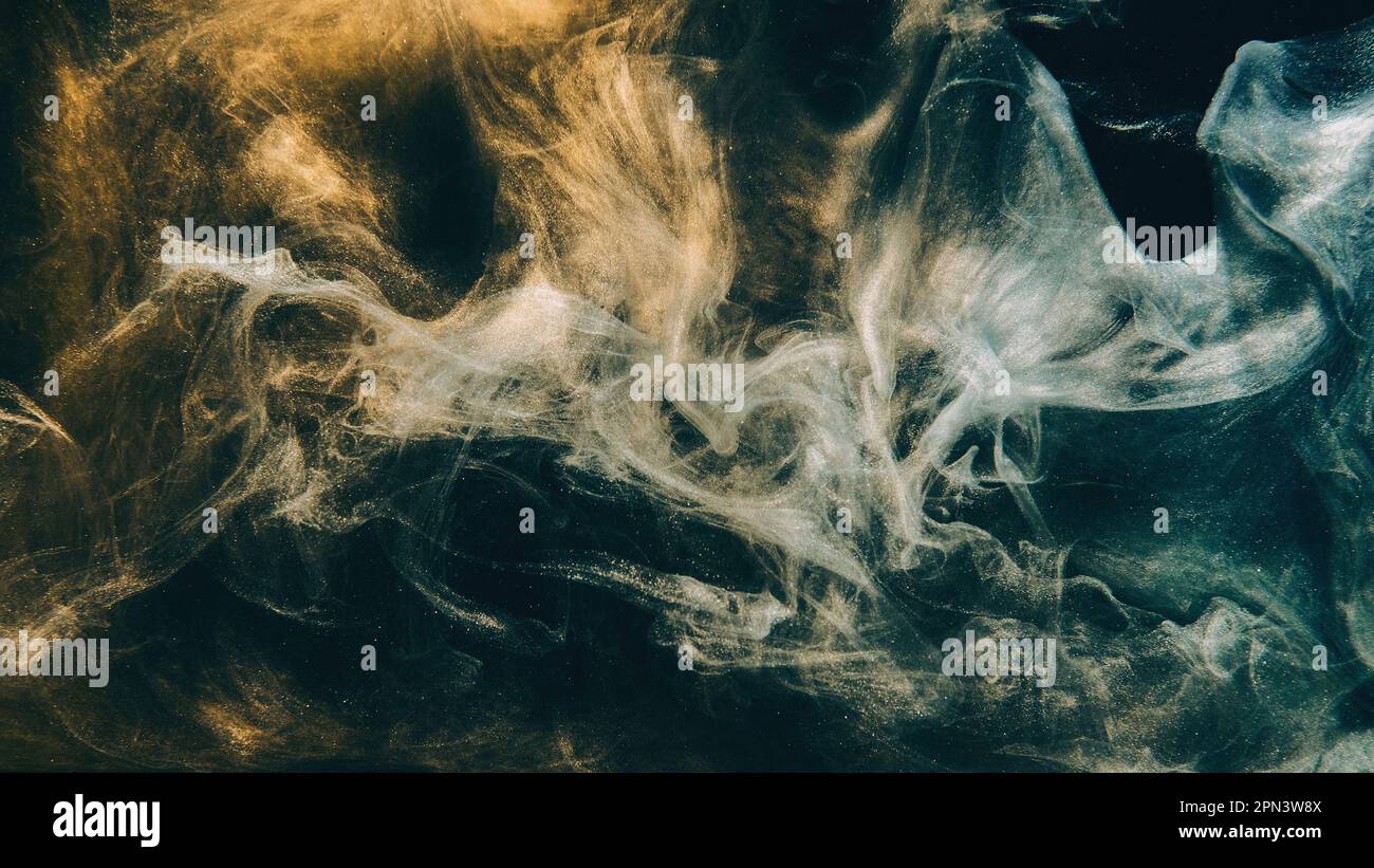 Silver golden fluid splash hi-res stock photography and images - Alamy