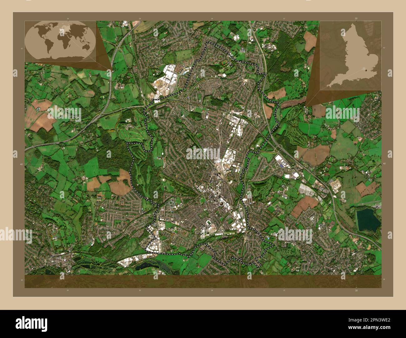 Watford, non metropolitan district of England - Great Britain. Low ...