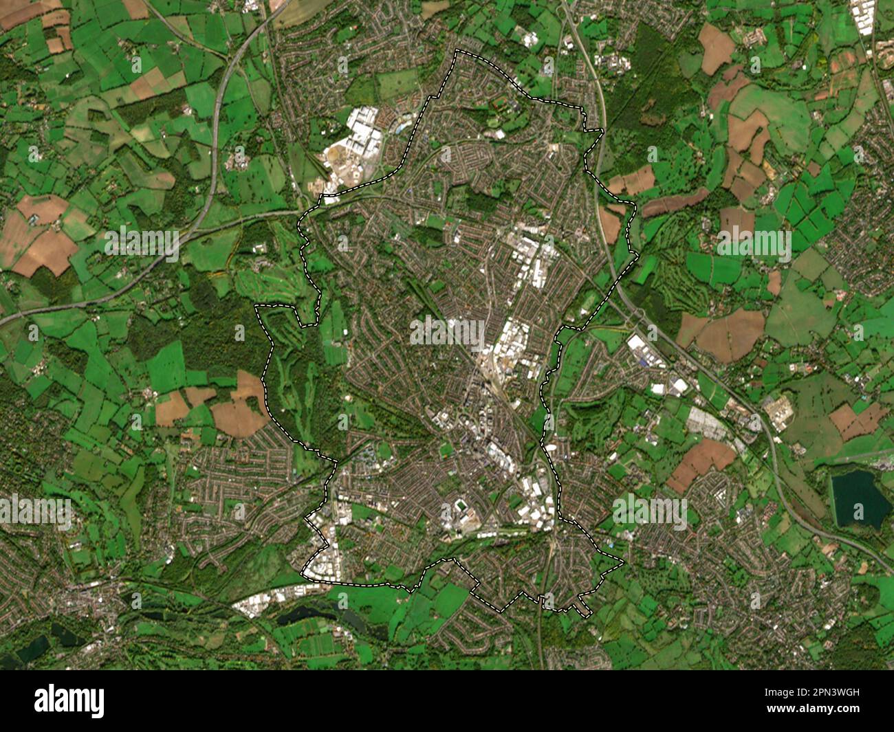 Watford, non metropolitan district of England - Great Britain. Low ...