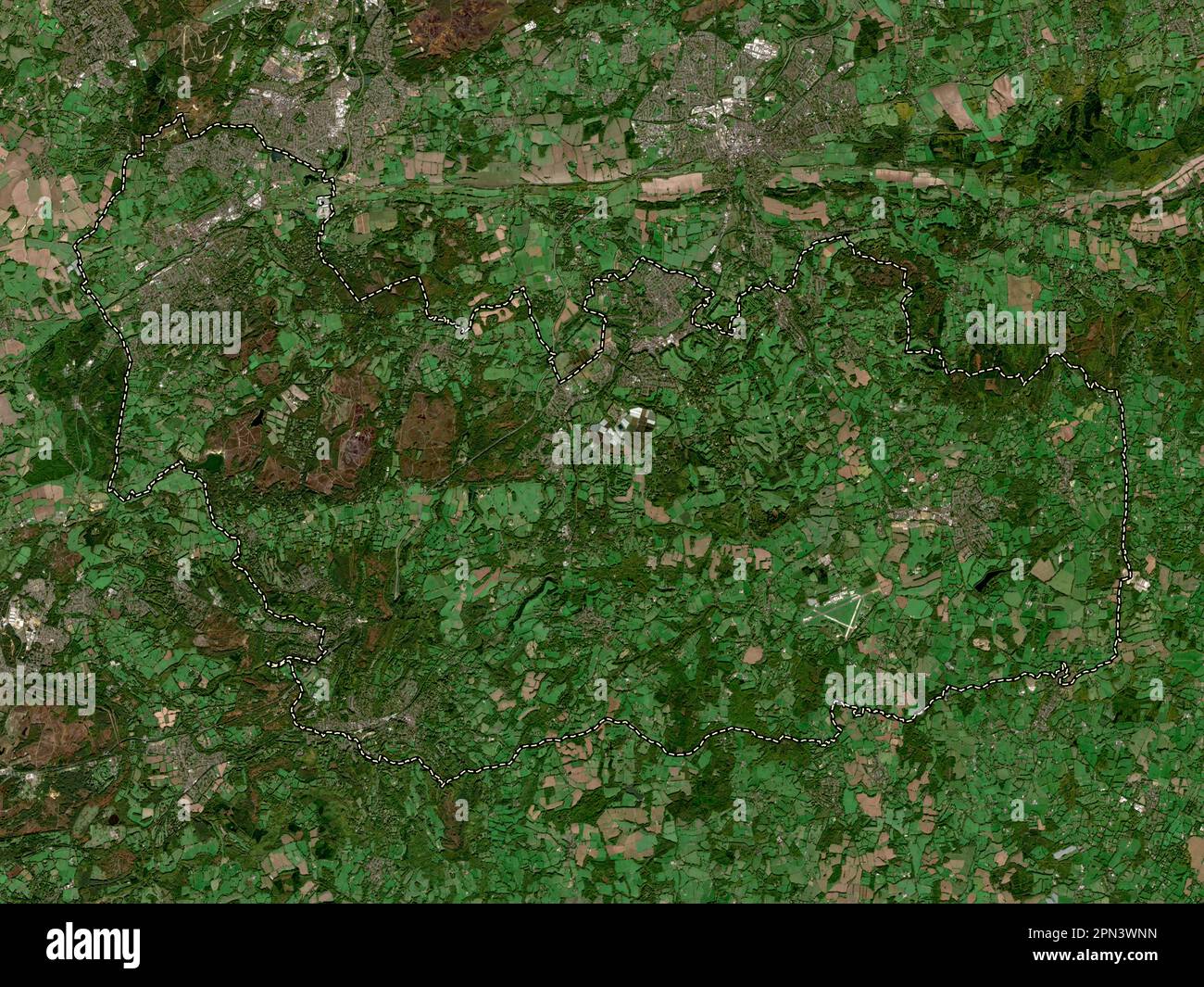 Waverley, non metropolitan district of England - Great Britain. Low ...