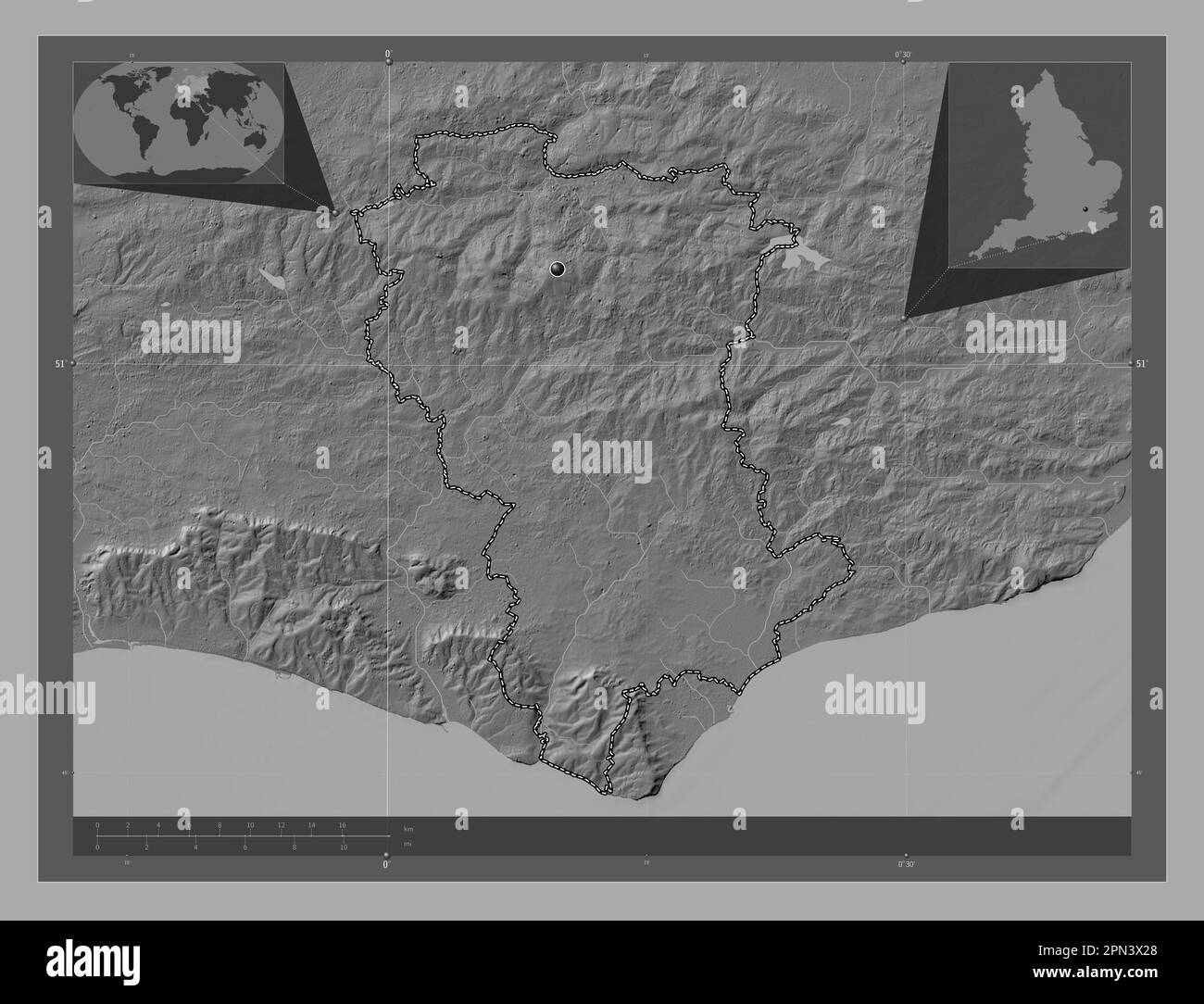 Wealden, non metropolitan district of England - Great Britain. Bilevel ...