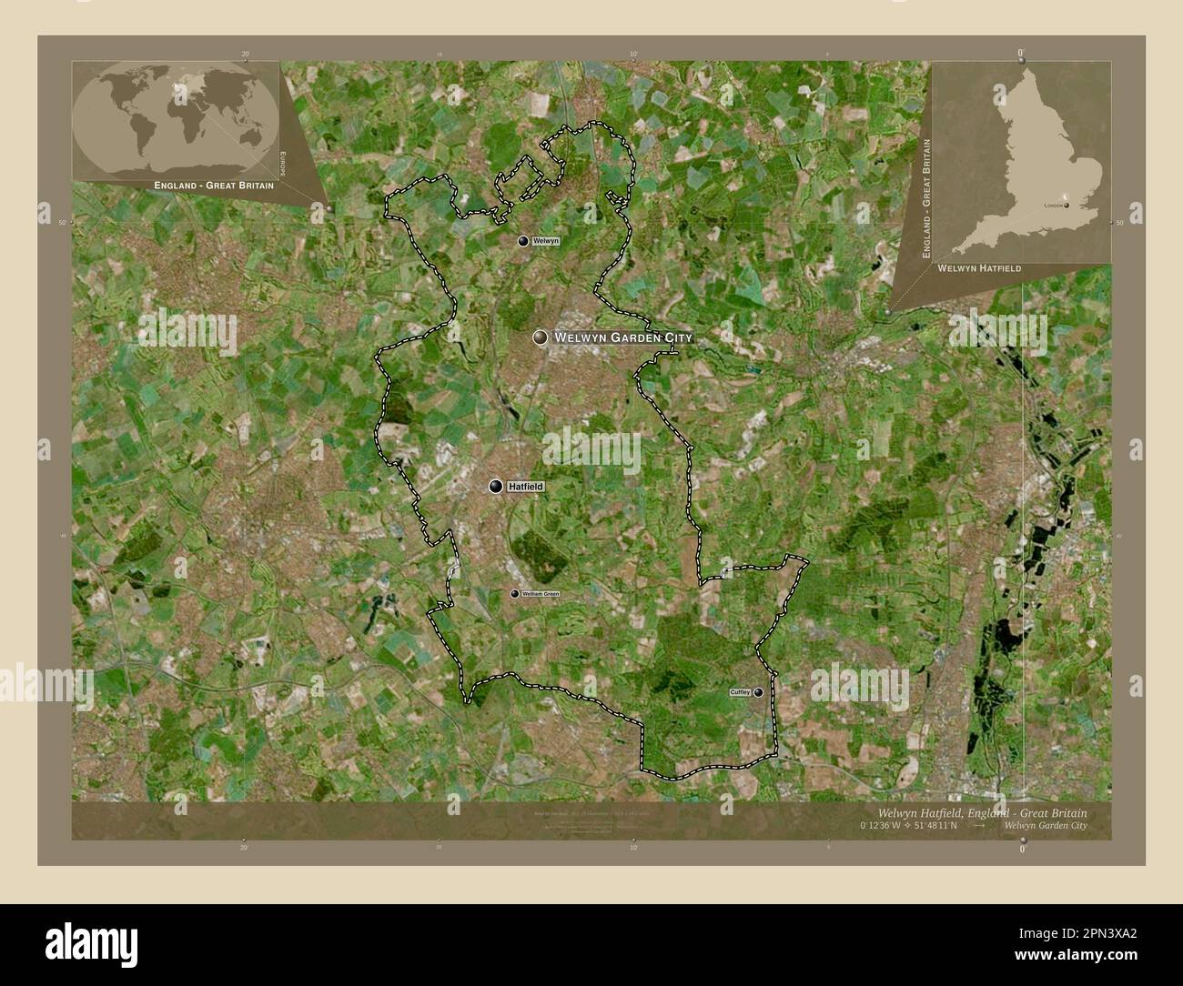 Welwyn Hatfield, non metropolitan district of England - Great Britain ...