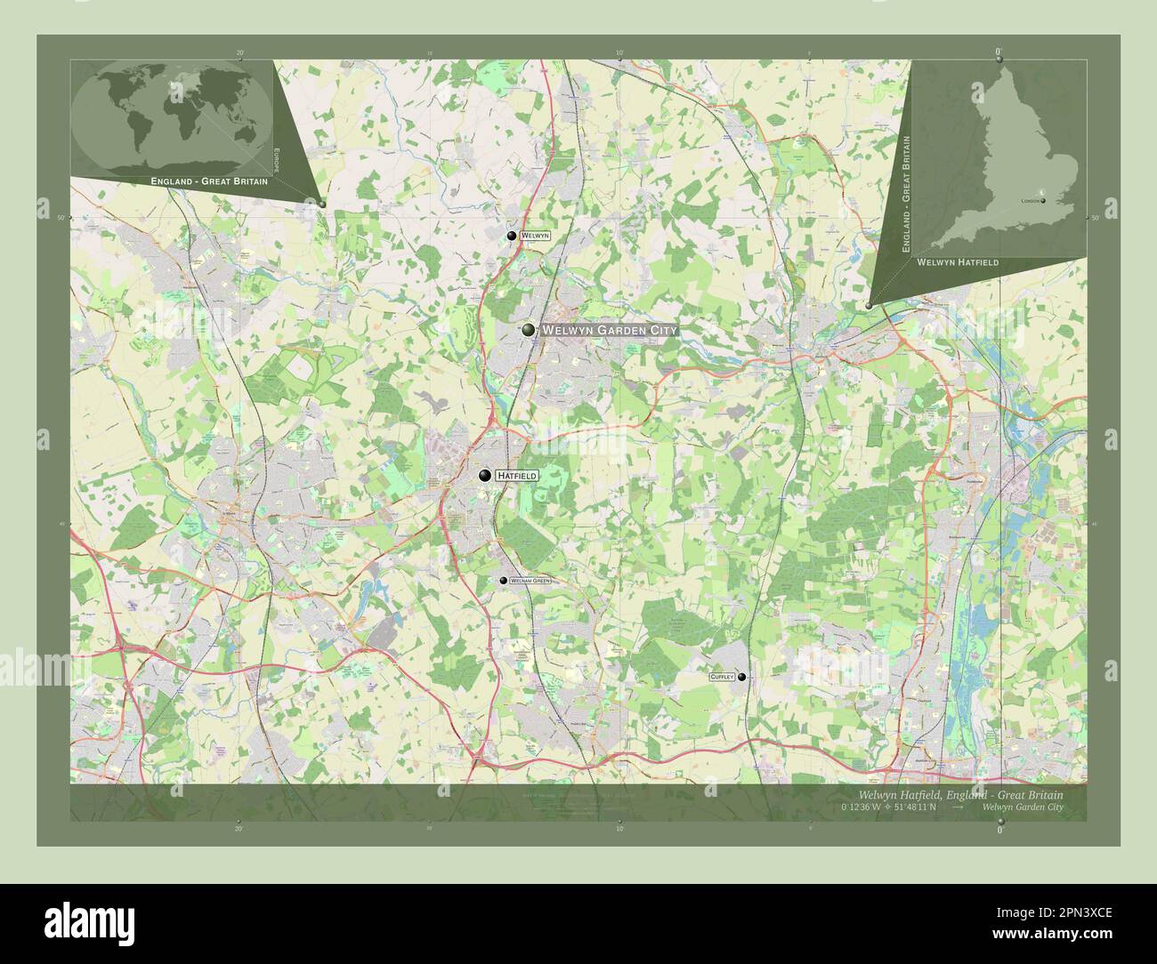 Welwyn Hatfield, non metropolitan district of England - Great Britain ...