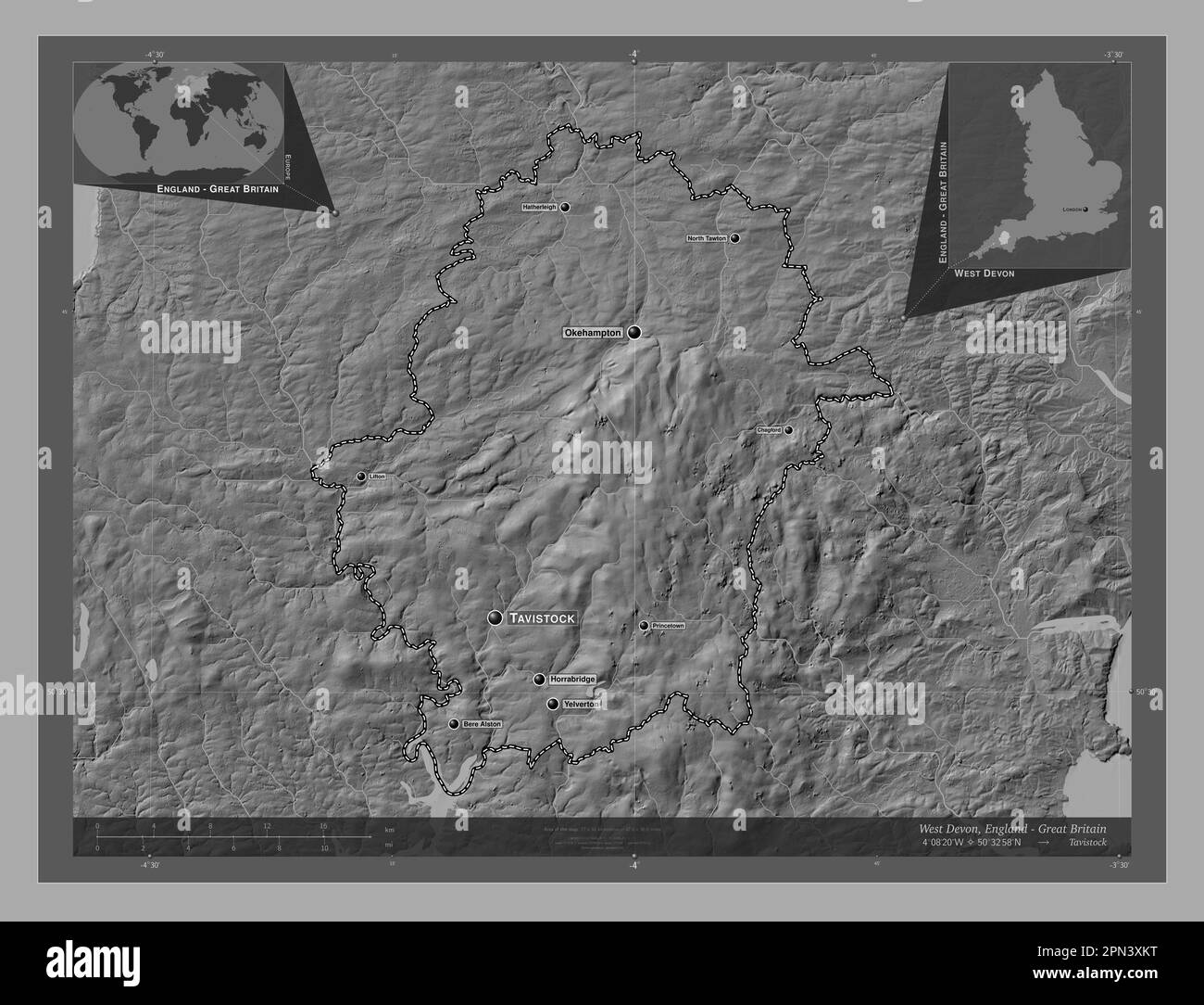 West Devon, non metropolitan district of England - Great Britain ...