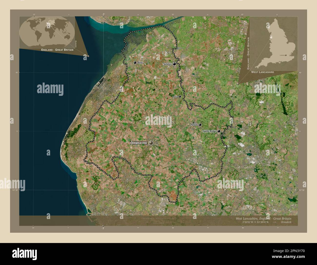 West Lancashire, non metropolitan district of England - Great Britain ...