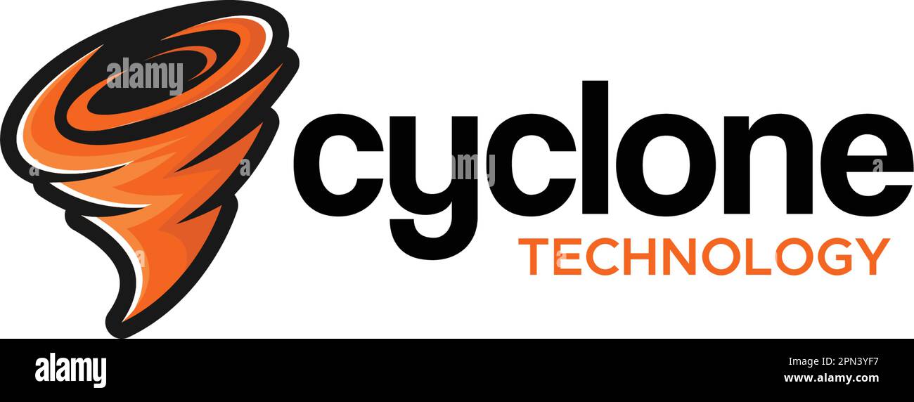 Modern Cyclone Technology twister logo design Stock Vector Image & Art ...