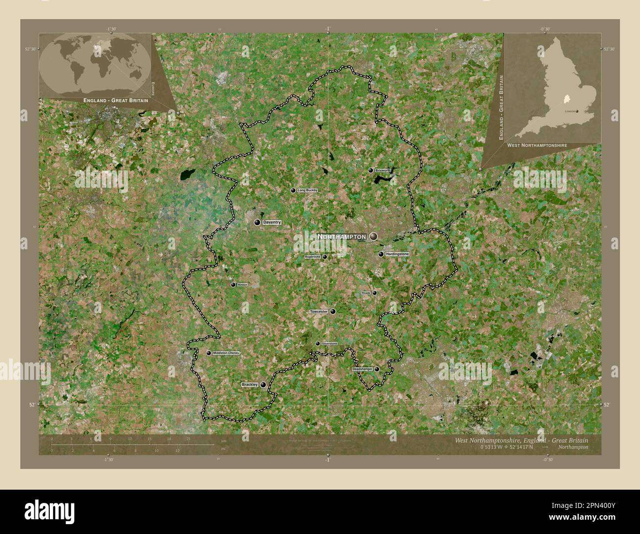 West Northamptonshire, unitary authority of England - Great Britain ...