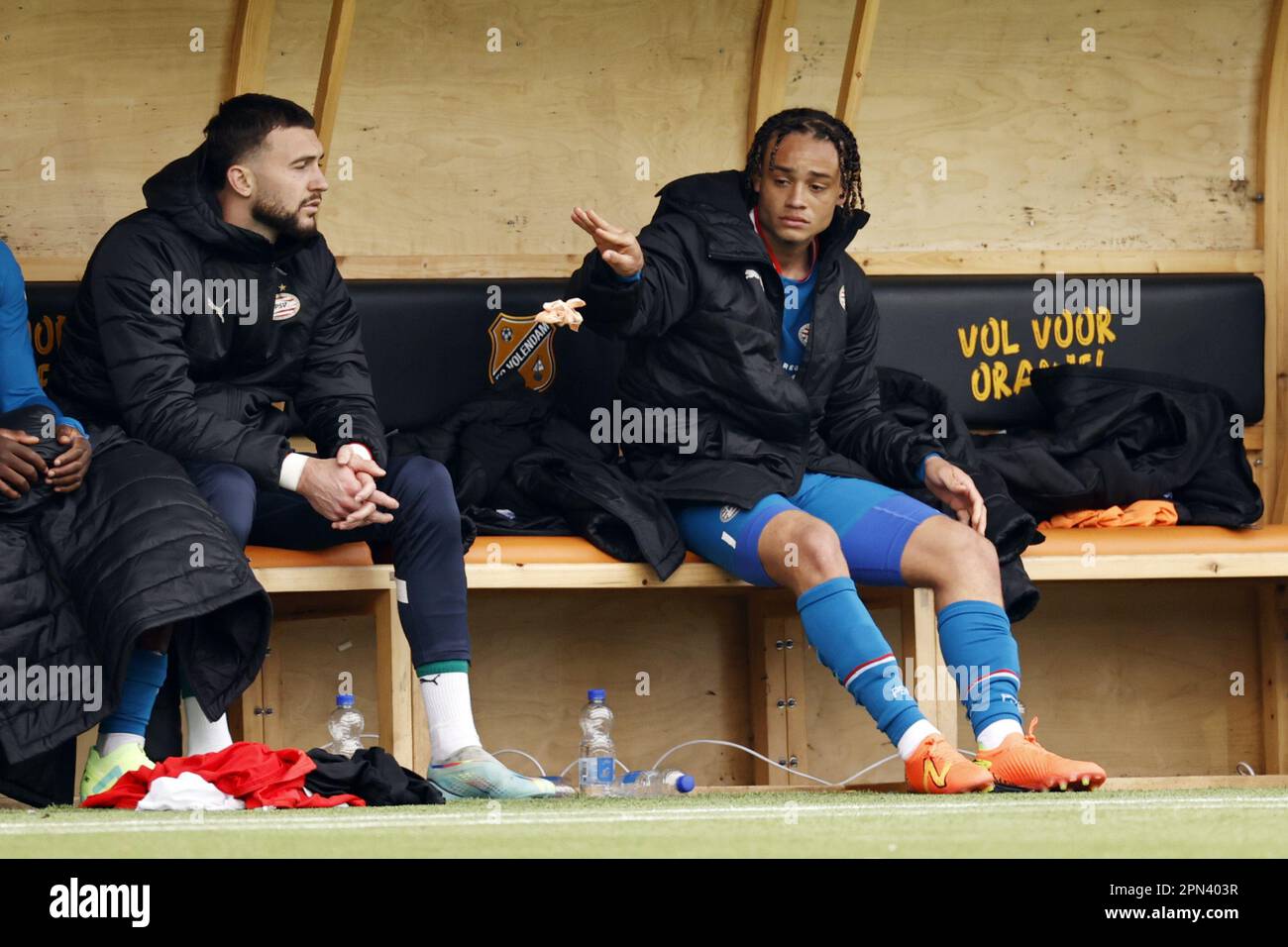 VOLENDAM - Xavi Simons of PSV Eindhoven is disappointed during the ...