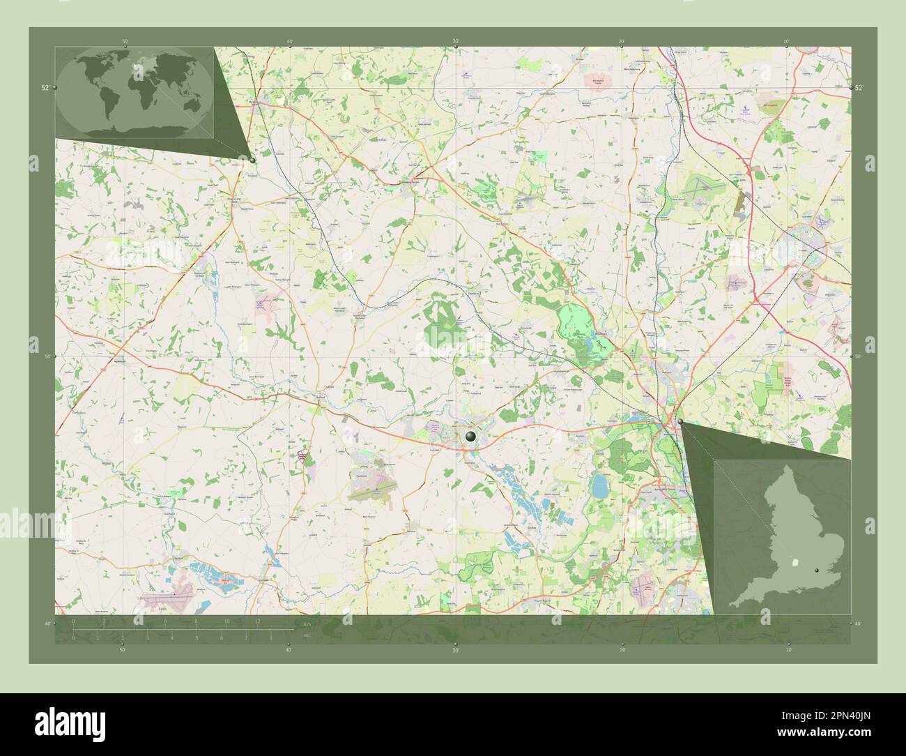 Map of witney hi-res stock photography and images - Alamy