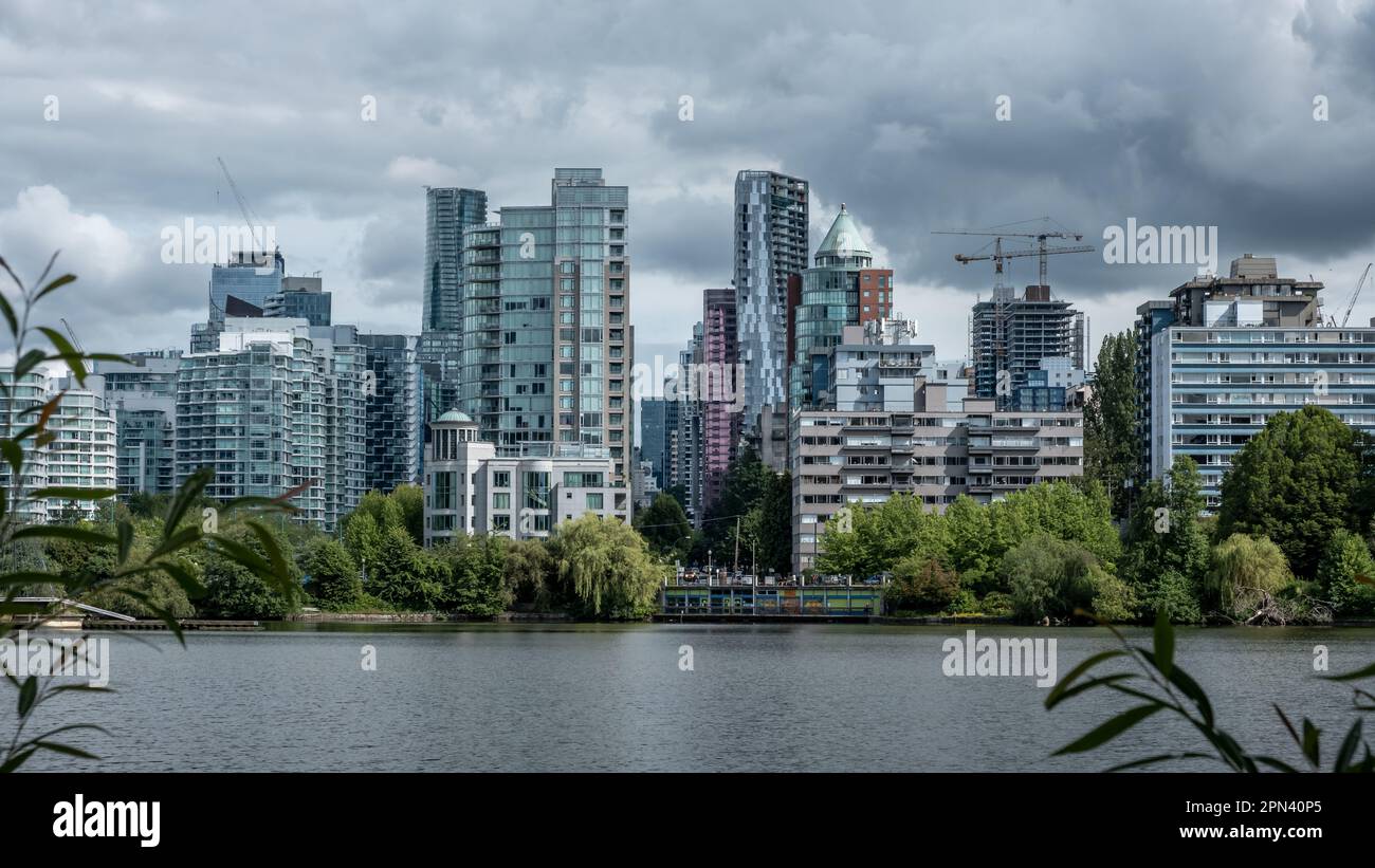 Picture of the buildings of downtown Vancouver in Canada Stock Photo ...