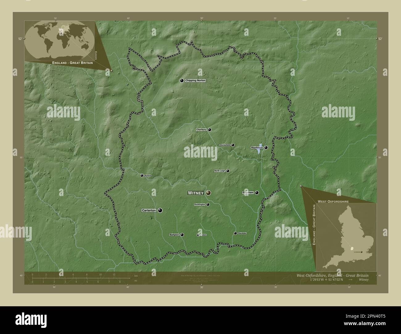 West Oxfordshire, non metropolitan district of England - Great Britain ...