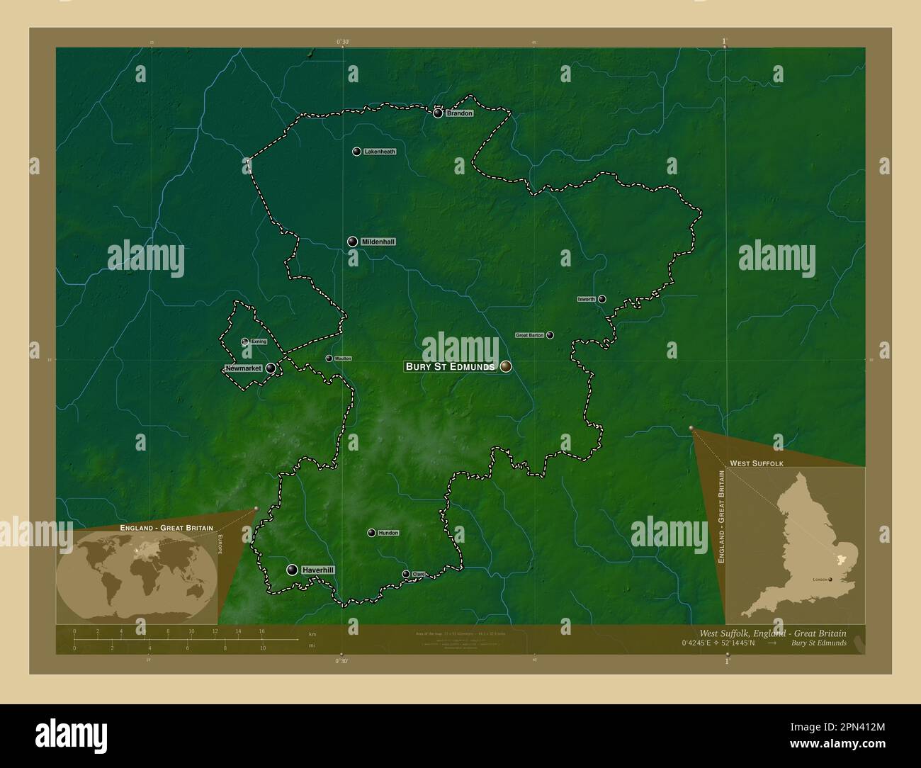 West Suffolk, non metropolitan district of England - Great Britain ...