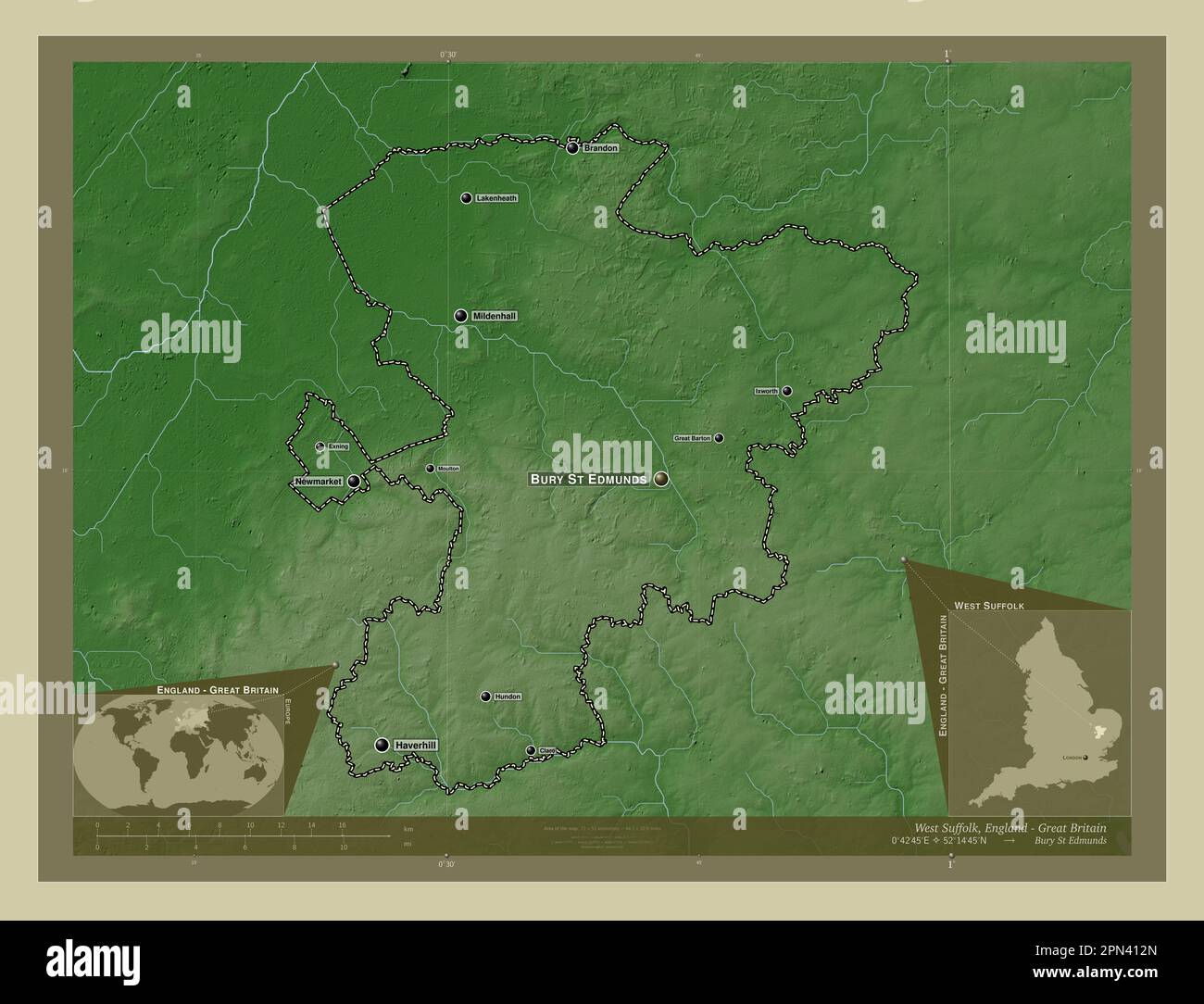 West Suffolk, non metropolitan district of England - Great Britain ...