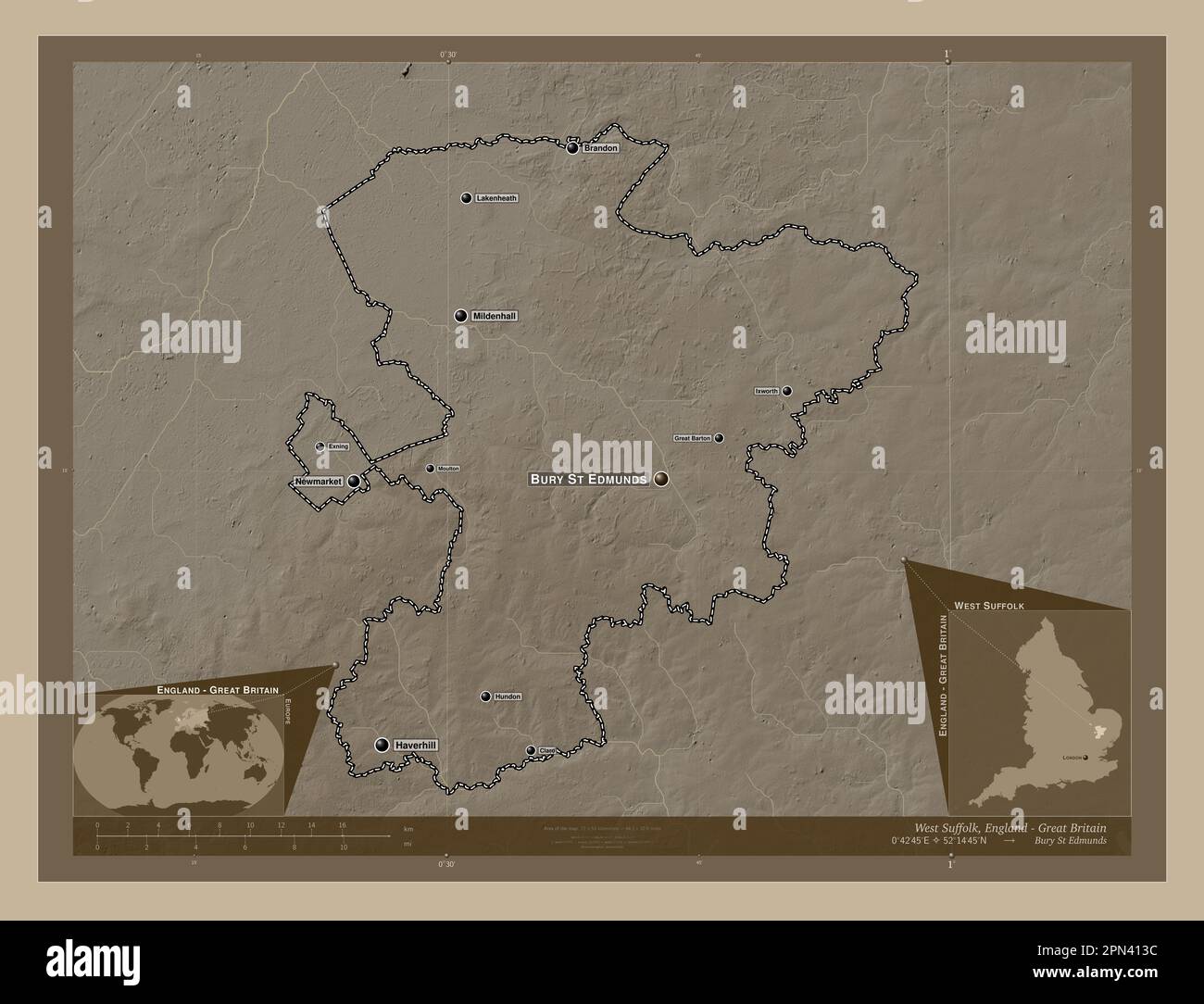 West Suffolk, non metropolitan district of England - Great Britain ...