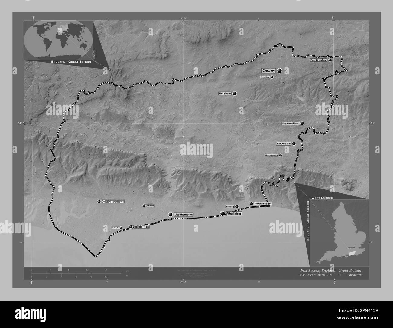 West Sussex, administrative county of England - Great Britain ...