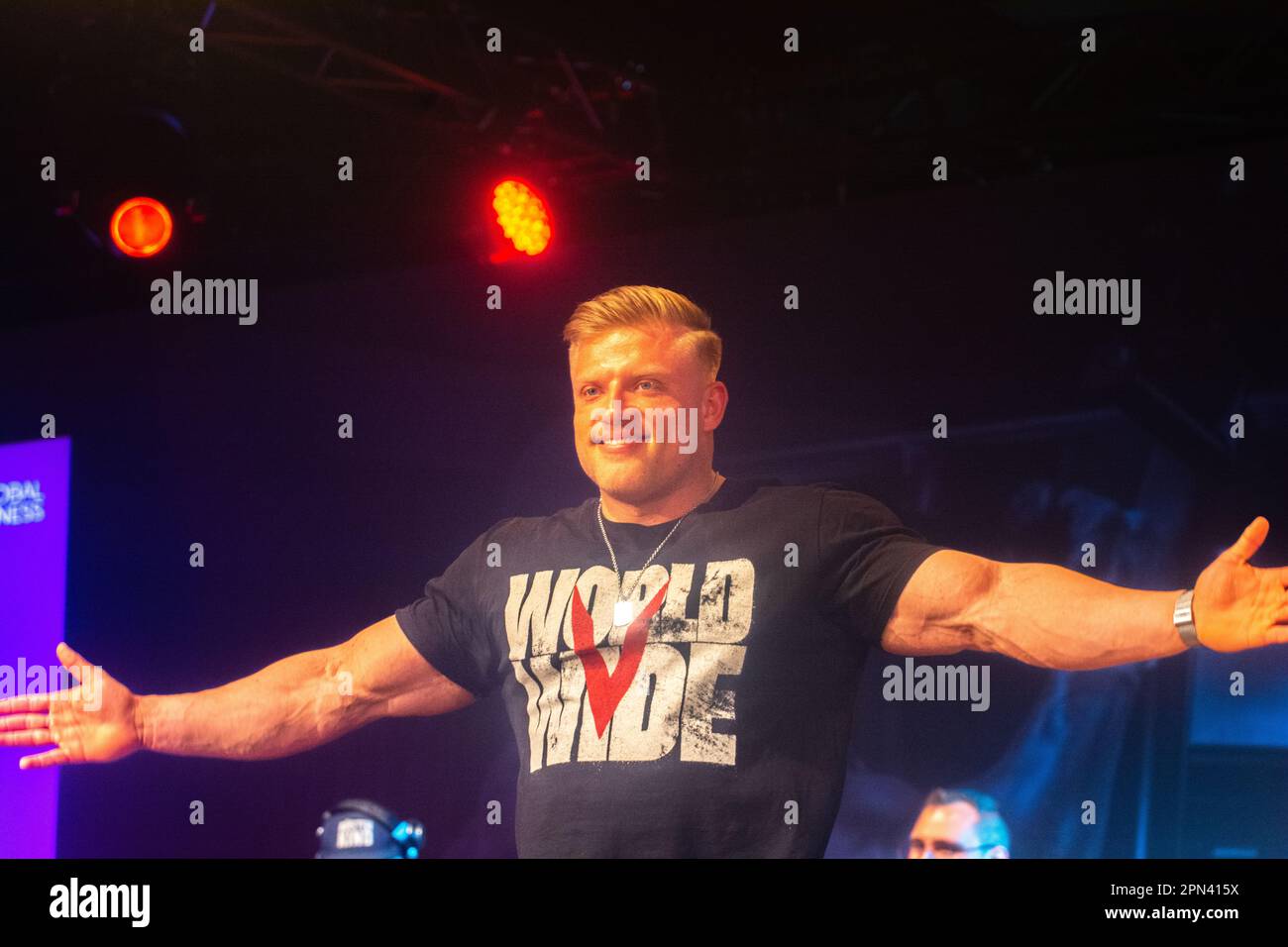 Cologne, Germany. 16th Apr, 2023. Urs Kalecinski, a German bodybuilder ...