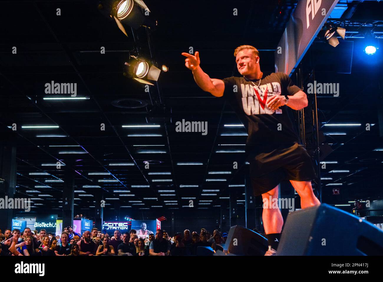 Cologne, Germany. 16th Apr, 2023. Urs Kalecinski, a German bodybuilder ...