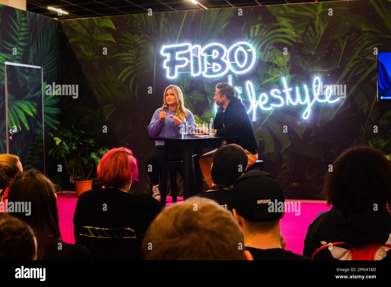 Cologne, Germany. 16th Apr, 2023. Sophia Thiel, a German female ...