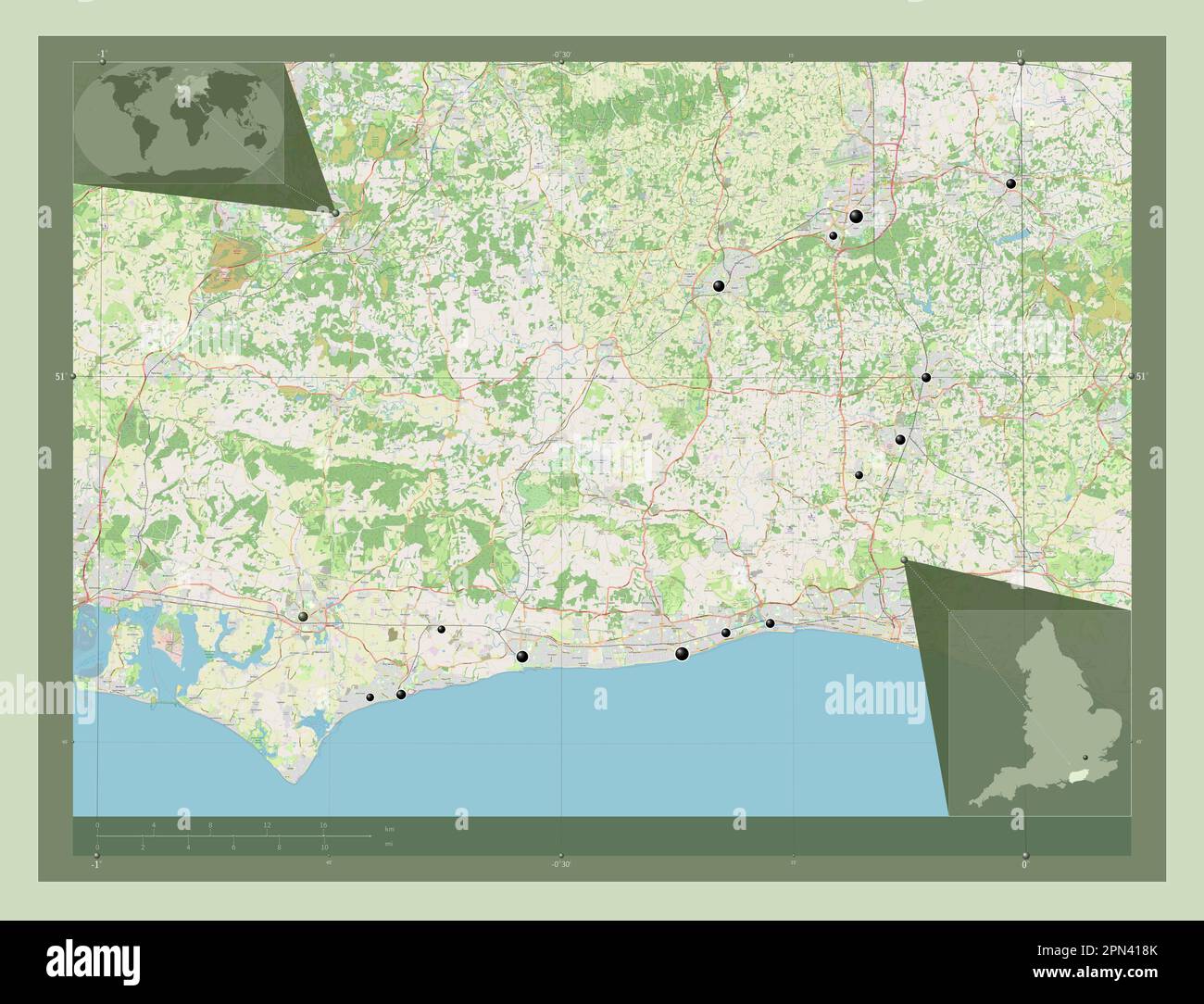 West Sussex, administrative county of England - Great Britain. Open ...