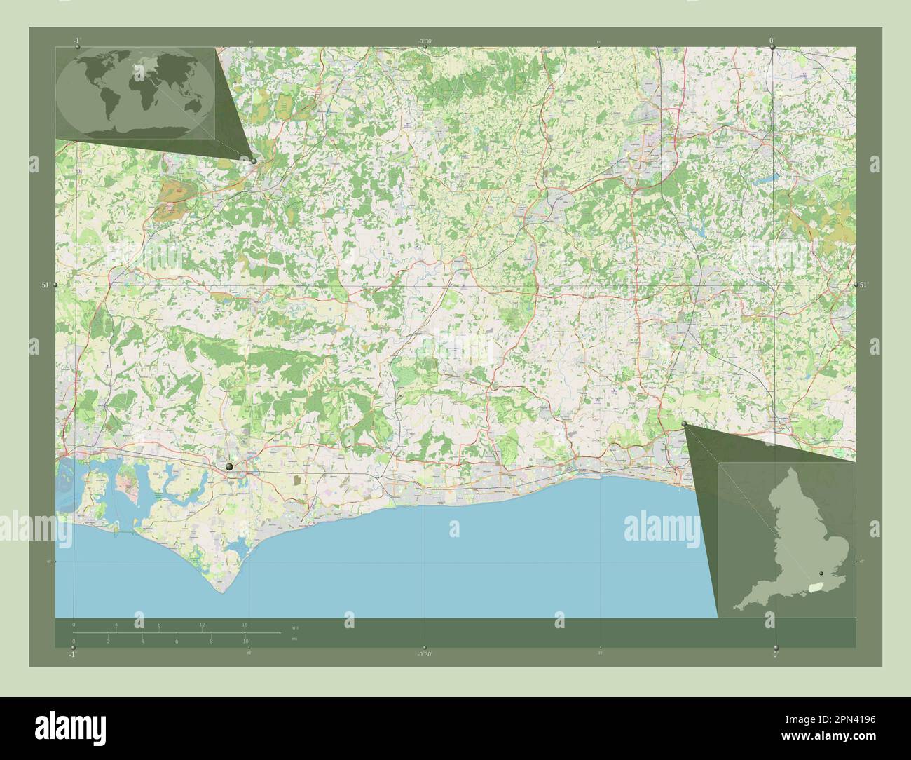 West Sussex, administrative county of England - Great Britain. Open ...