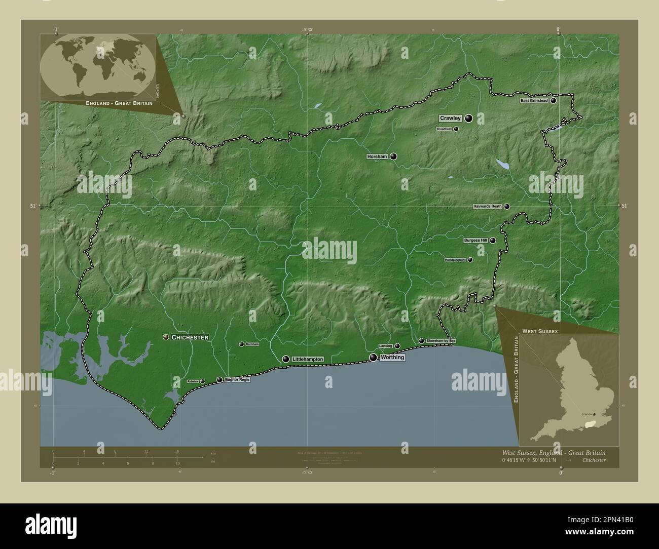 West Sussex, administrative county of England - Great Britain ...