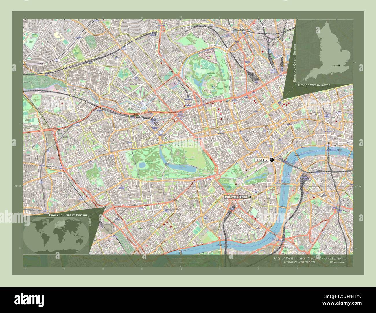 City of Westminster, london borough of England - Great Britain. Open ...
