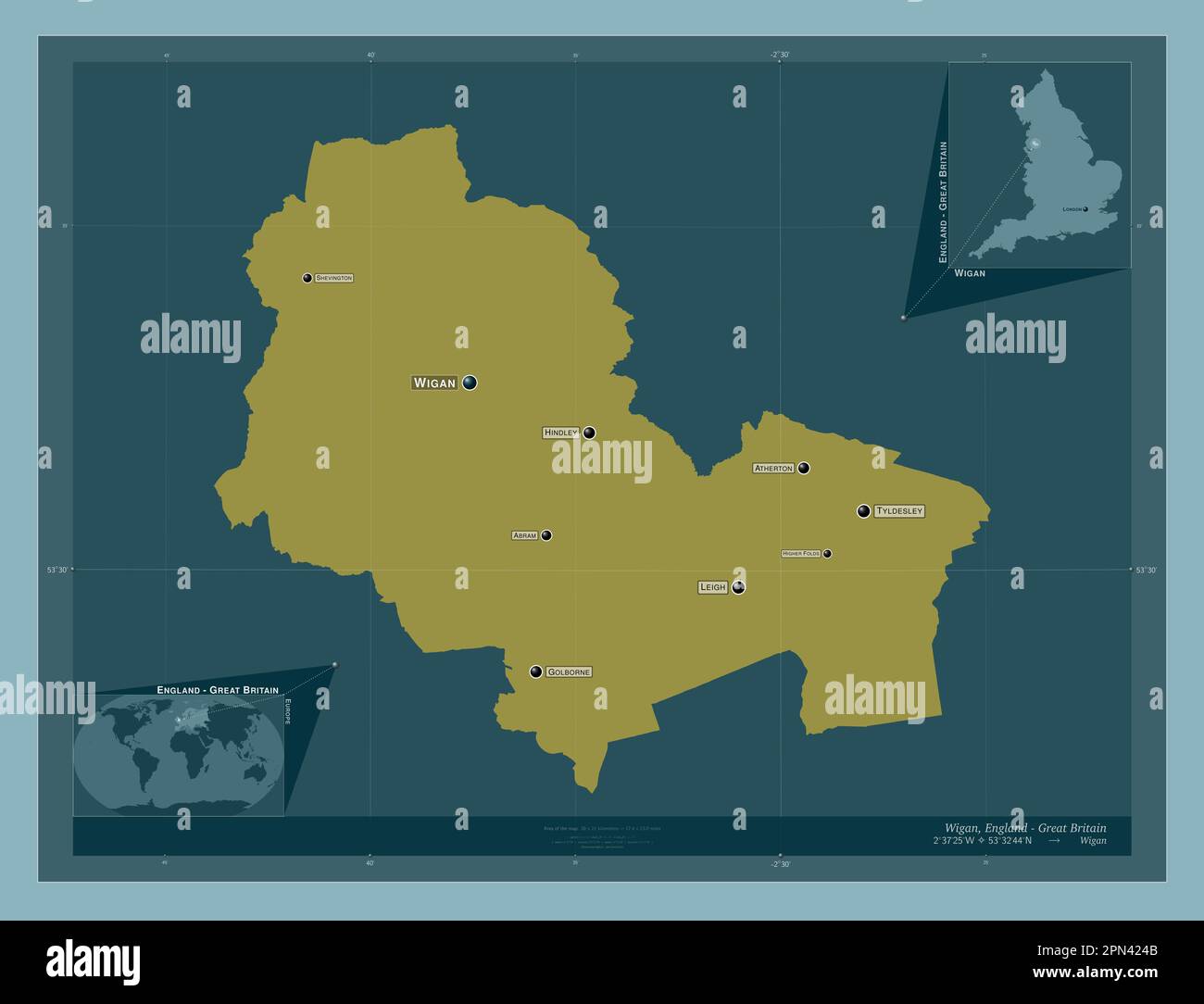 Tyldesley map hi-res stock photography and images - Alamy