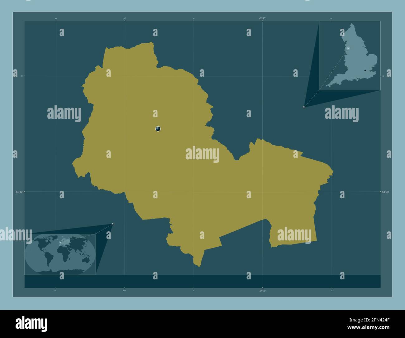 Wigan, unitary authority of England - Great Britain. Solid color shape ...