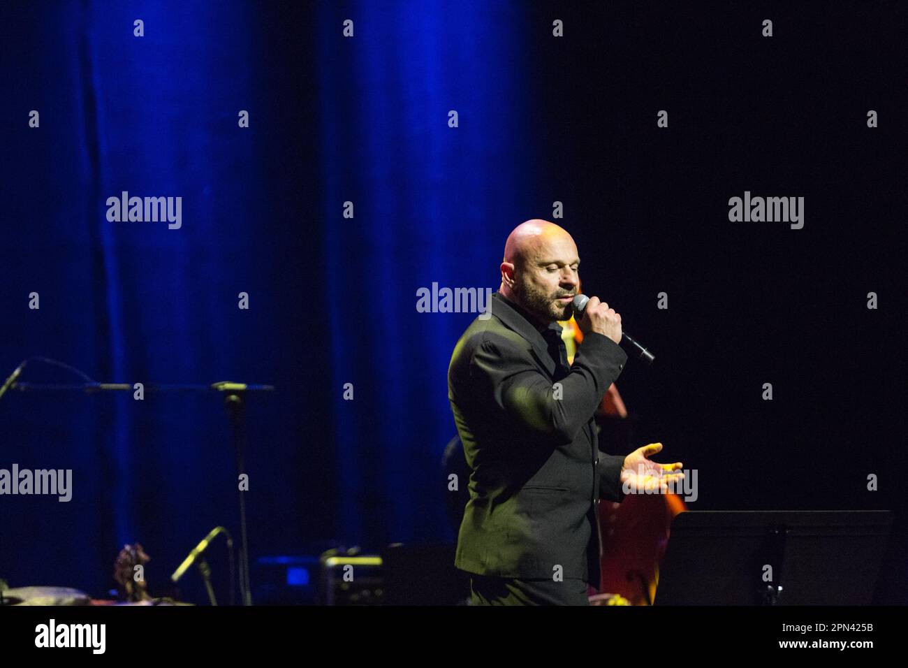 Rome, Italy. 15th Apr, 2023. Raiz Sing on stage during Raiz - Raiz ...