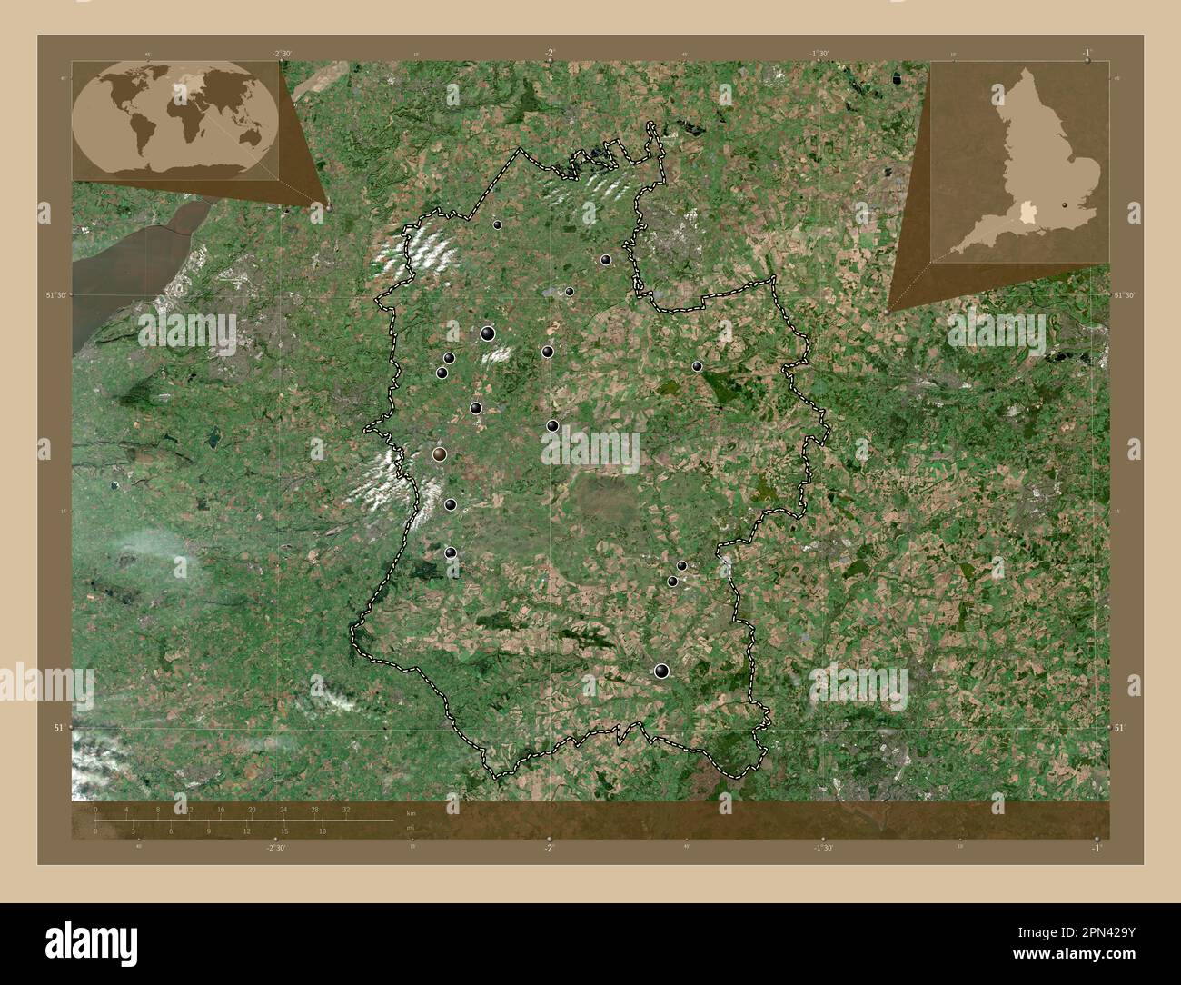Wiltshire, administrative county of England - Great Britain. Low ...