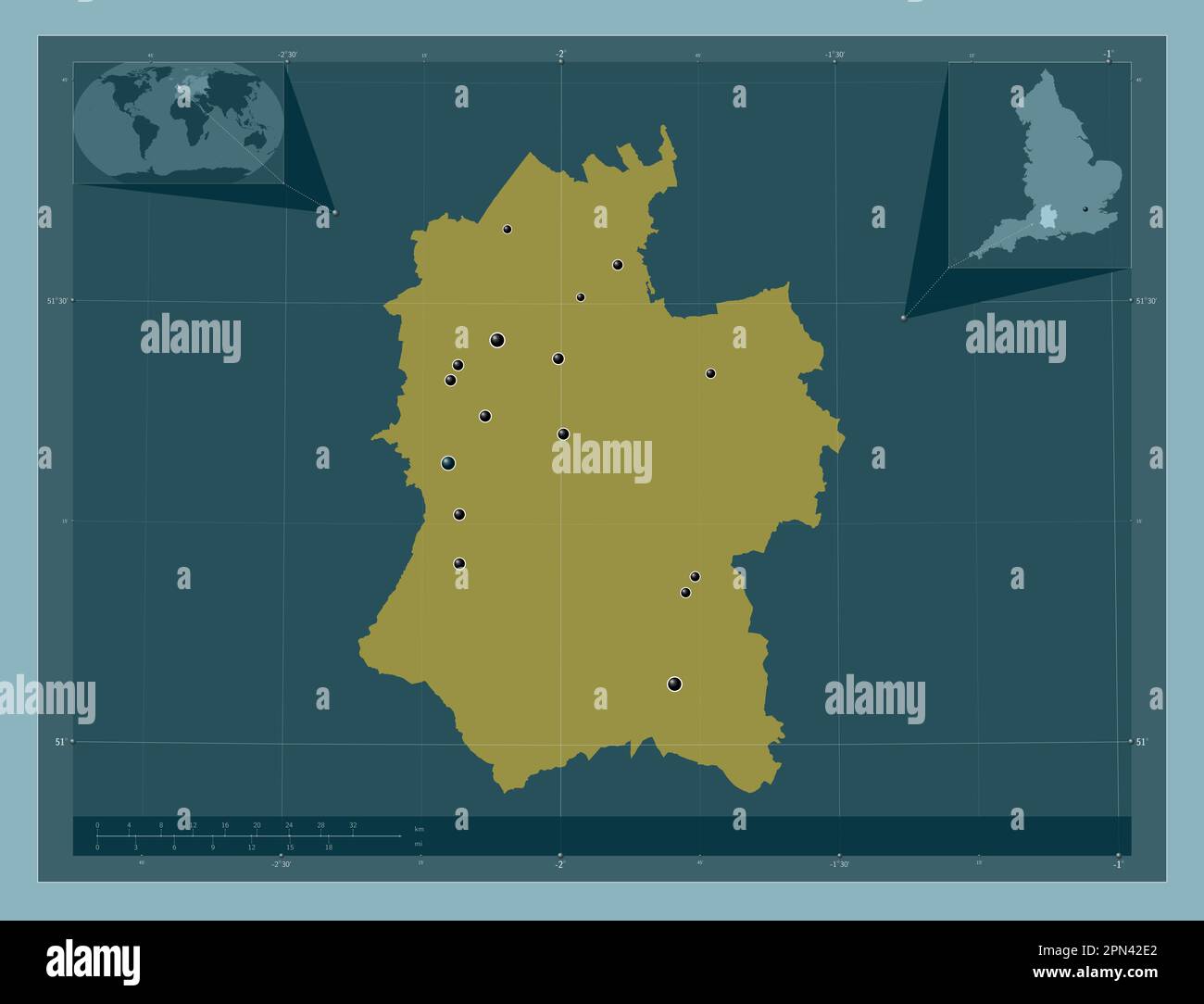 Wiltshire, administrative county of England - Great Britain. Solid ...
