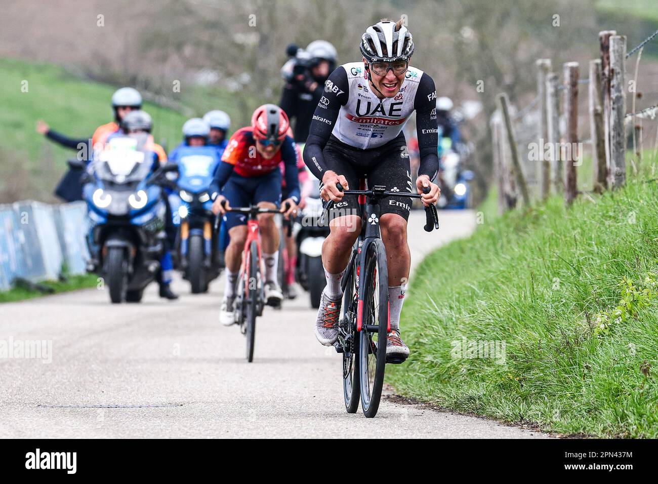 VALKENBURG - Tadej Pogacar in action on the Keutenberg during the 57th ...