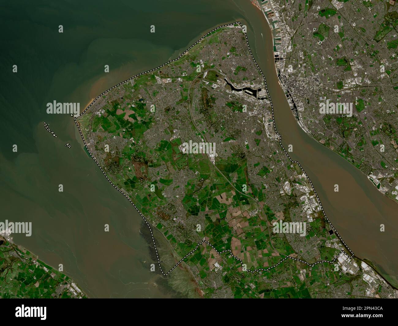 Wirral, metropolitan district of England - Great Britain. Low ...