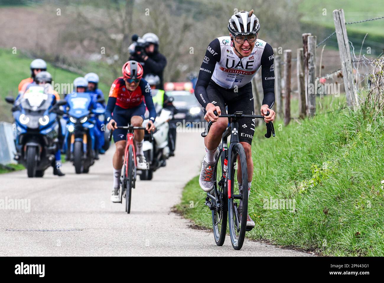 VALKENBURG - Tadej Pogacar in action on the Keutenberg during the 57th ...