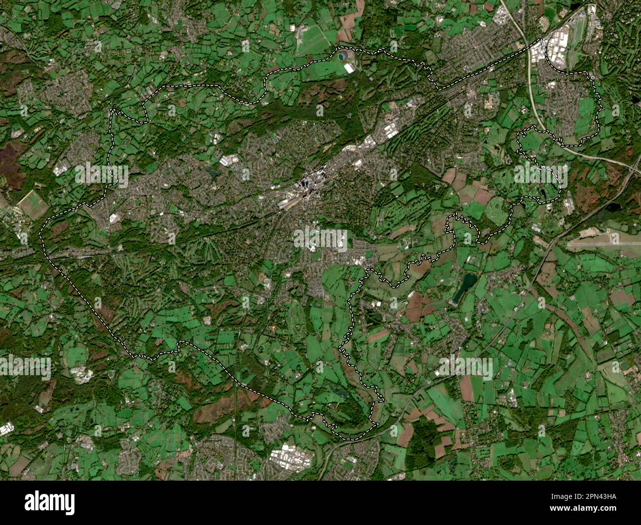 Woking, non metropolitan district of England - Great Britain. Low ...